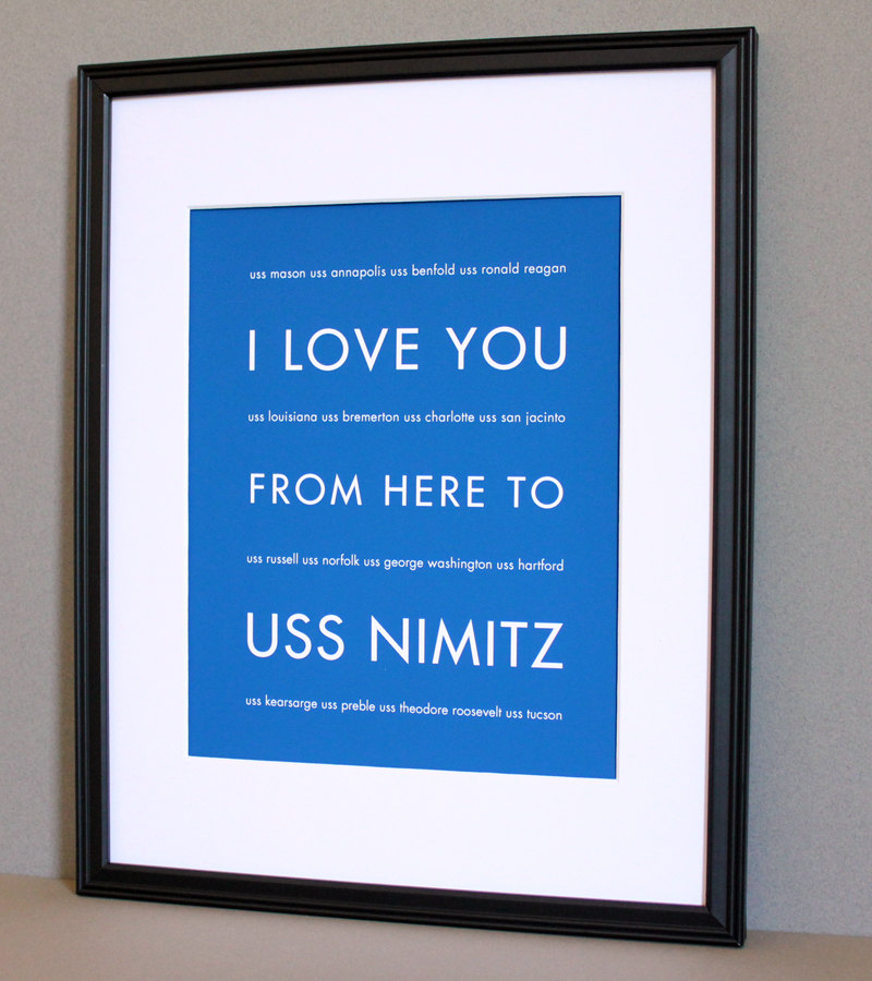Uss Nimitz Art Print, Us Navy, 8x10 on Luulla